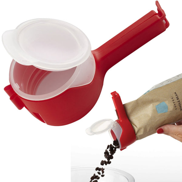Clip Cierra Facil Con Tapa Sellador Premium Bolsas Envases X2 Unidades ...